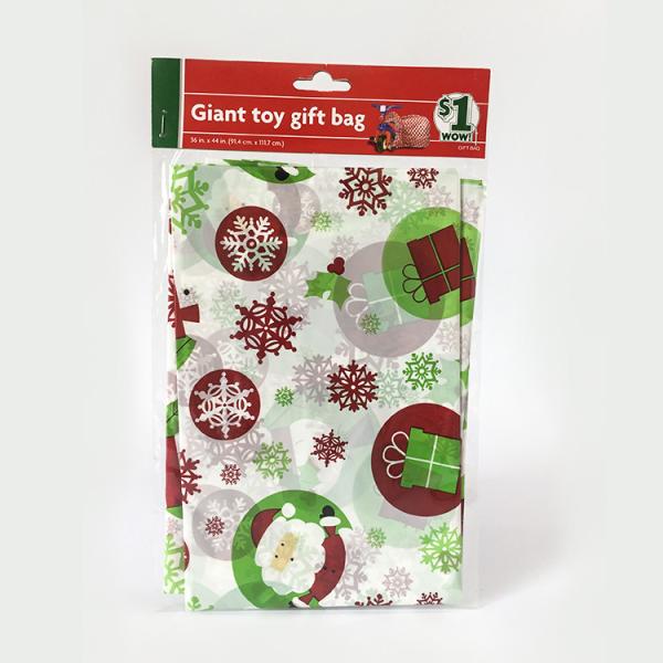 Quality Custom LDPE 65*80cm Plastic Gift Wrap Bags With Drawstring for sale