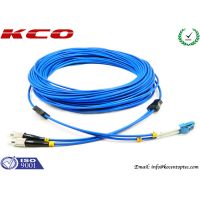 Quality Single Mode LC to FC Fiber Optic Patch Cord Duplex Armored Low Insertion Loss for sale
