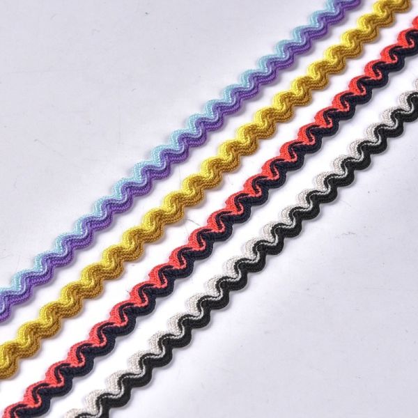 Quality Colorful Curtains Jacquard 1cm Rick Rack Trim for sale