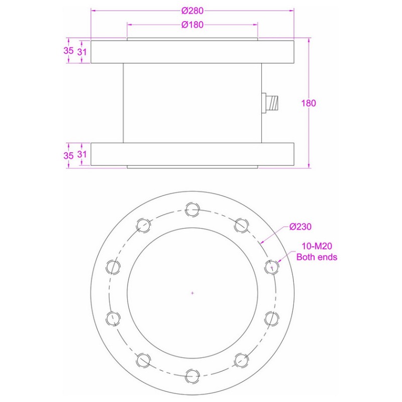 50000Nm torque cell 20000Nm