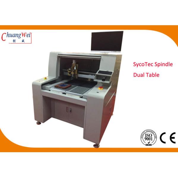 Quality High Speed 2 Way Sliding Cutting Depaneling PCB Router Machine Low Stress for sale