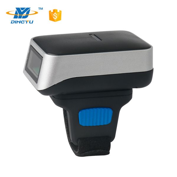 Quality Wireless 2.4G Bluetooth Barcode Reader , Wearable 2D Reader DI9010 Auto Sense for sale