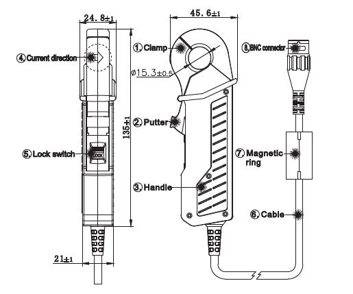 Clamp On Split Core Current Transformer Open Distributed Measurement Systems