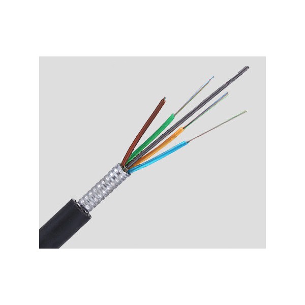 Quality Single Mode Optical Fiber Cable GYTS-24B1.3 Outdoor 24 Core G652D For Communication for sale