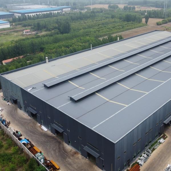 Quality Prefab Steel Workshop Structure with Skillion Roof PU Panels for sale
