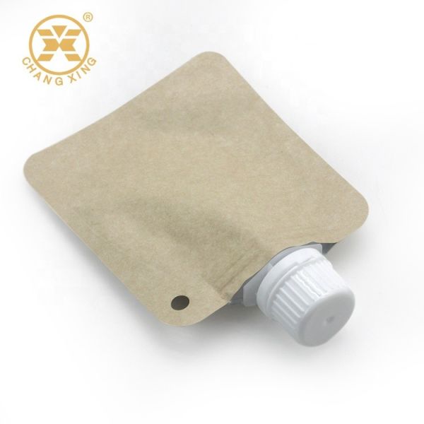 Quality 30ml 50ml Detergent Packaging Pouch 3 Side Sealed Laminated Kraft Paper Food Packaging for sale