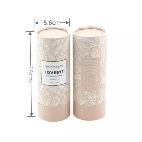 Quality Toothpaste Cylinder Tube Packaging Printing Round Packaging Boxes for Cosmetic for sale