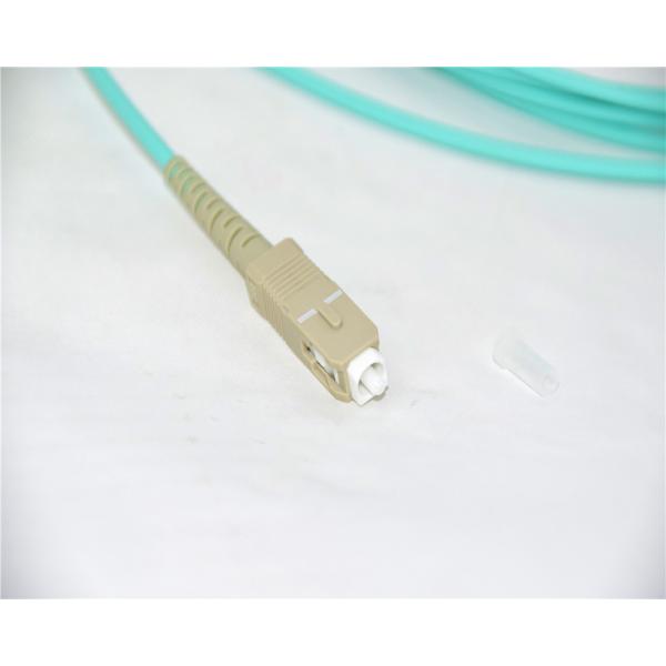 Quality OM3 Multimode Fiber Optic Patch Cable LSZH 3.0mm Simplex SC UPC To SC UPC for sale