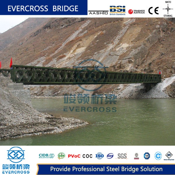 Quality 3048mm Length S355J0  Steel Bailey Bridge Three Rows CB200 Type for sale