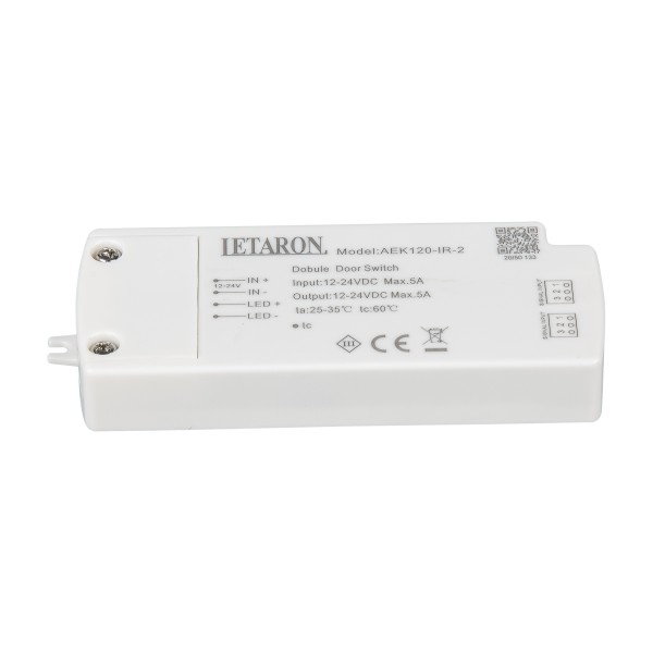 Quality 120W PIR Motion Sensor Switch with Two Sensors and 5A Output for Mirror Cabinet for sale