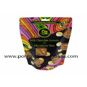 Quality 250g Zipper Top Stand Up Resealable Bags For Macadamia Nuts Packing for sale