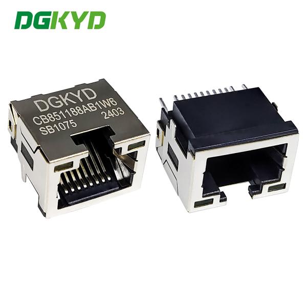 Quality RJ45 Connector SMD Connector Sinking Board 8.5 With Light 8P8C Patch Type for sale