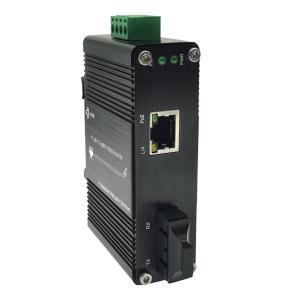 Quality Mini Industrial 100BASE-FX To 10/100BASE-T 60W PoE++ Media Converter for sale