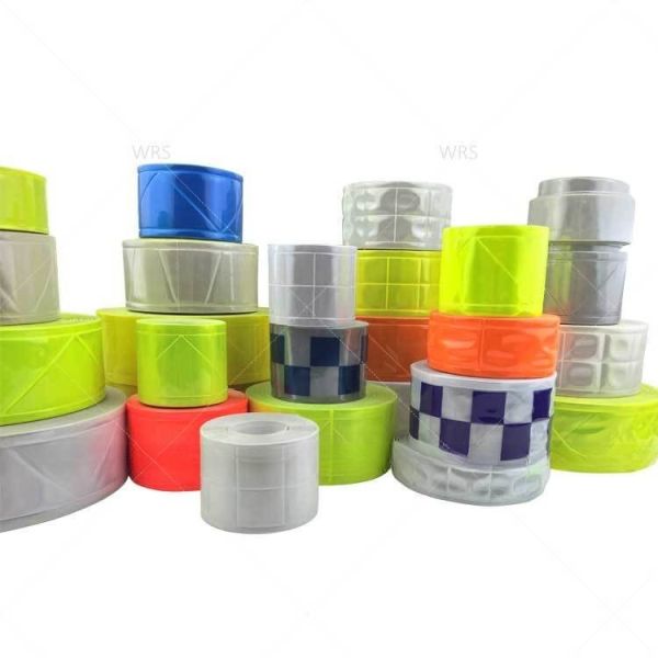Quality Colorful Function Reflective Tape Stripes For Clothing Wide 5cm Reflective Sew On Tape for sale