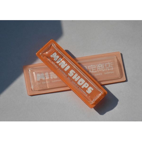 Quality Garments 1.0mm Clear TPU Embossed Patch With White Custom Logo for sale
