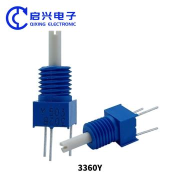 Quality 3360Y 5k Variable Resistors with 6mm Knob 0.5W Rated Power for sale