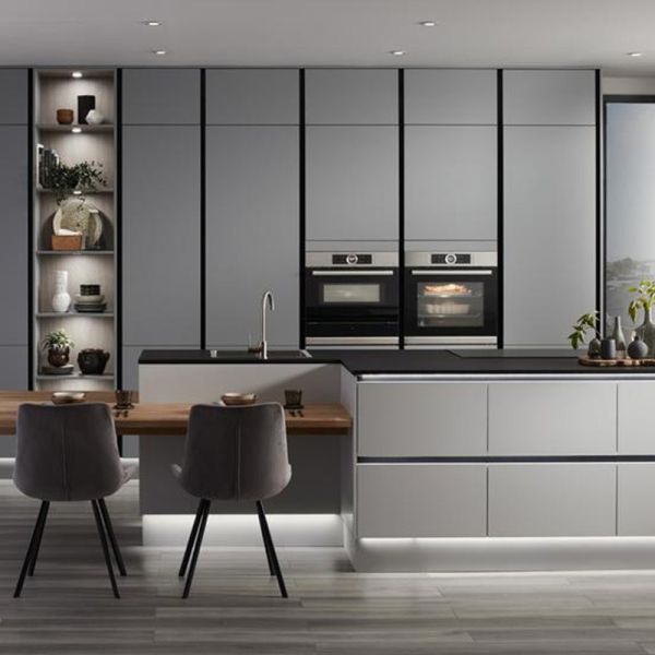 Quality Waterproof Modern Design Matte Style Smart Kitchen Wall Cabinet with Durable for sale