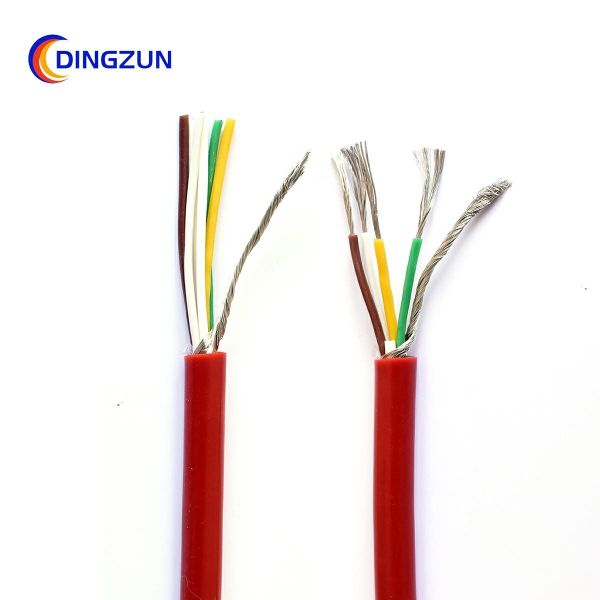 Quality SIHF Flexible Silicone Wrap 4 Cores Shielded Cable 450V 750V for sale