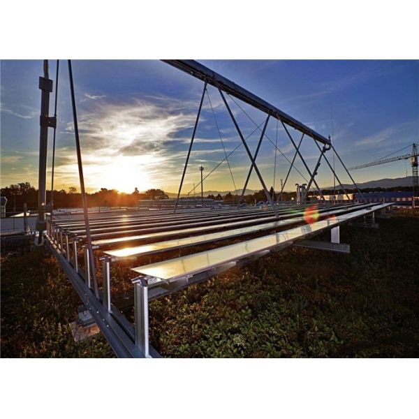 Quality Linear Fresnel Solar Heating System HDG Steel Mounting Frames Customized Color for sale
