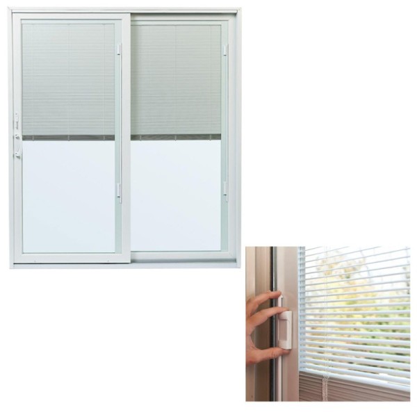 Quality New Design Aluminum Alloy Insulated Glass Inward Swing Casement Windows With Inner Blind for sale