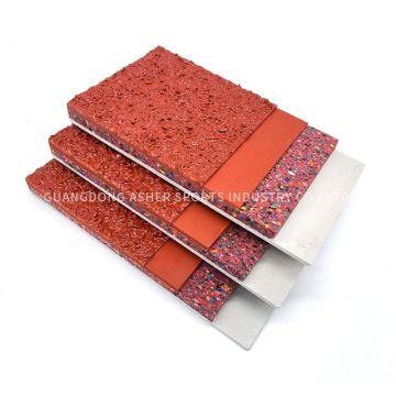 Quality Weatherproof Field Running Track Colored 10mm Thickness Tiles Type for sale