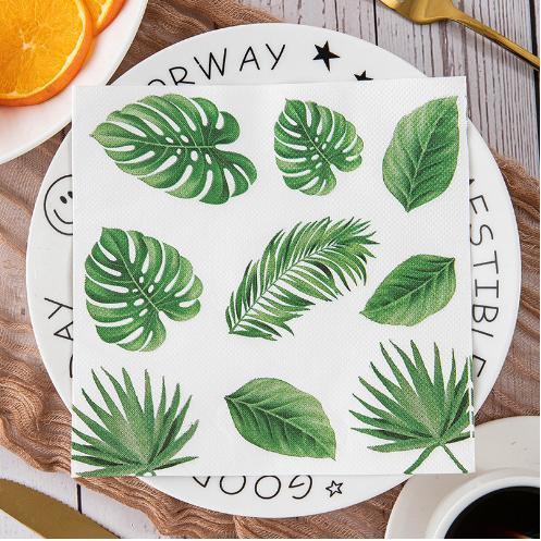Disposable Flora Cartoon Printed Napkin Party Decoration Colorful Tissue