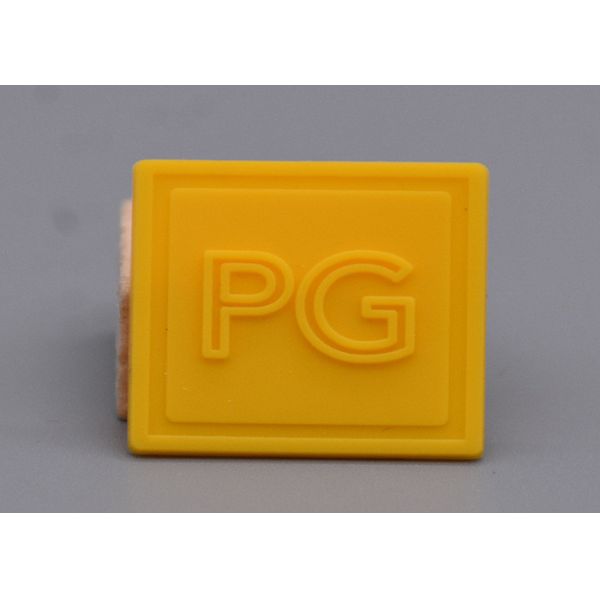 Quality High Resistance Silicone Stamp Screen Printed Patches With Raised Logo for sale