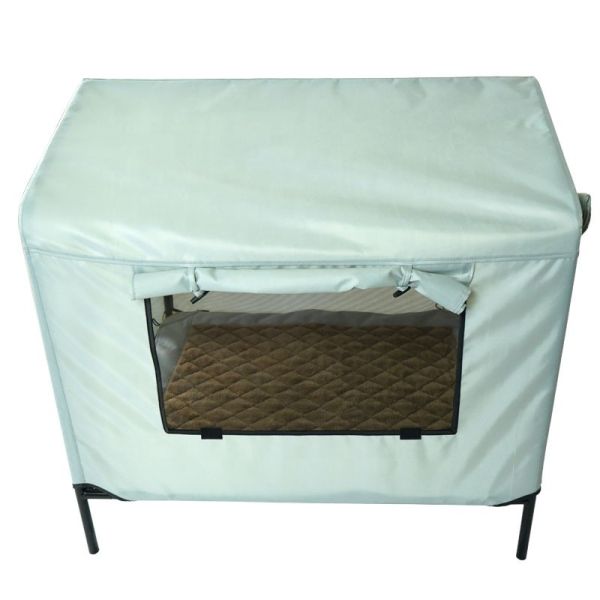 Quality Breathable 600D Elevated Canopy Dog Bed 32in Outdoor Dog Tent Bed for sale