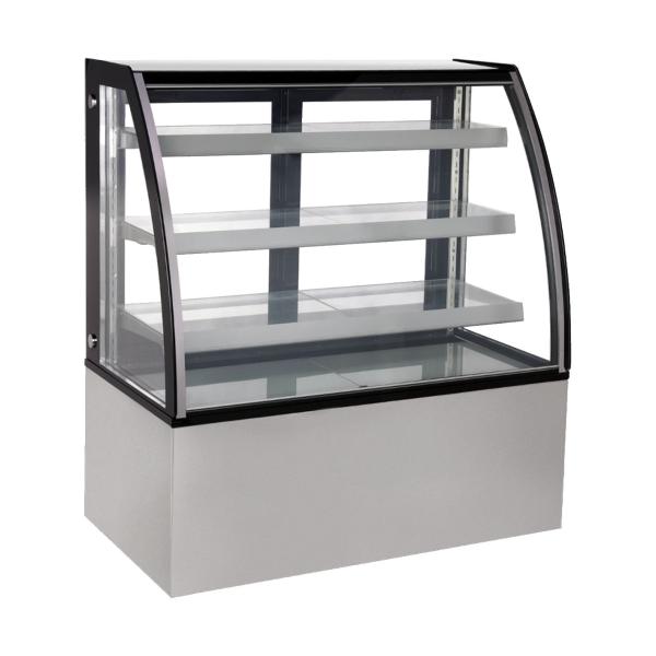 Quality Auto Defrost Bakery Display Showcase With Triple Easy-Cleaning Shelves for sale