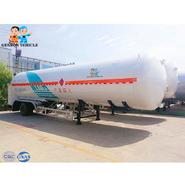 Quality 52600L LNG Tank Truck Trailer for sale