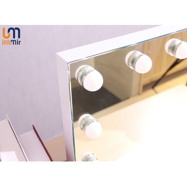 Quality Adjustable Makeup Vanity Mirror With Lights 24 Bulbs Aluminum Frame for sale