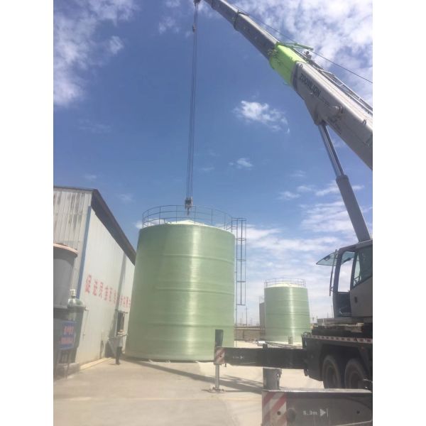 Quality Cylindrical Frp Vertical Mixing Tank Liquid Alkali Resistant Harmless Treatment for sale