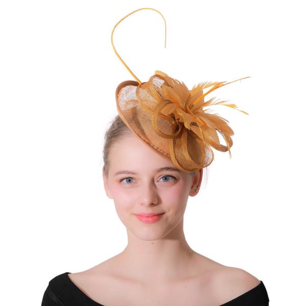 Quality 10*20 cm Party Decoration Sinamay Feather Fascinator with Quick Express Shipping for sale