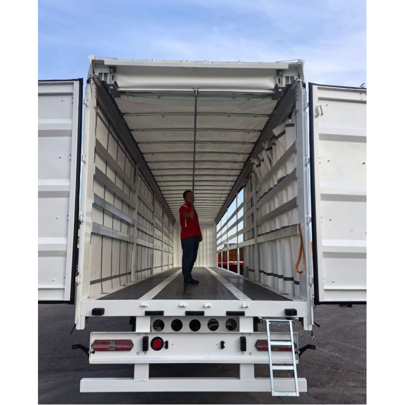 Robust Side Curtain Semi-Trailer Flatbed Trailer for Heavy and Oversized Loads