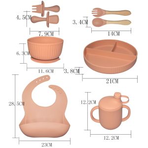 Quality Food Grade Feeding Sets Silicone Suction Plate Set With Silicone Suction And for sale