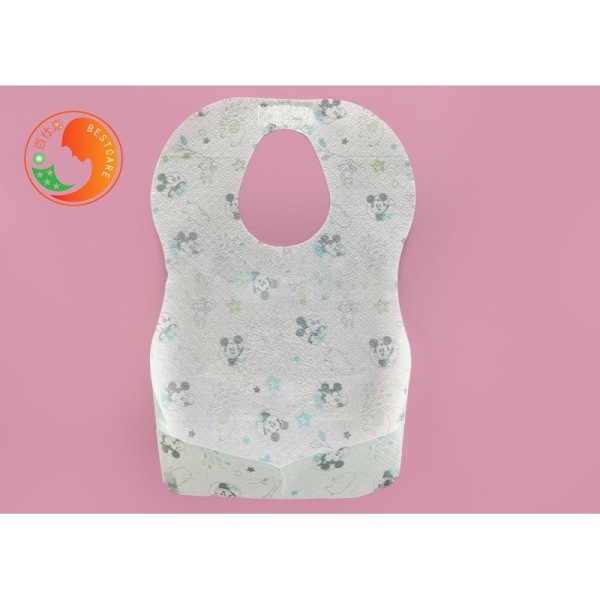 Quality Comfortable Disposable Baby Bibs Hygienic Fluoresce Free Baby Bibs for sale