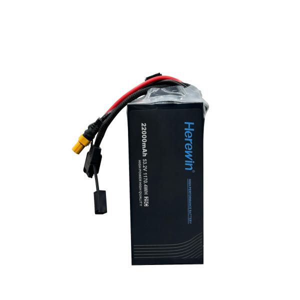 Quality Herewin 14s Battery 53.2V 22000mAh Pouch Soft Pack 25C LiHv Battery For Drones for sale