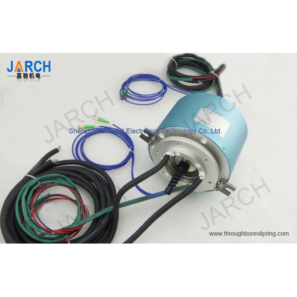 2 Channel Electro Optical Slip Ring / Rotating Electrical Connector ...