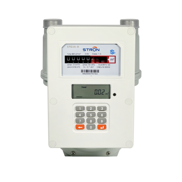 Quality Smart Digital Gas Meters Energy-Saving STS Prepaid LORAWAN G1.6/G2.5/G4.0 Vertical Gas Cylinder Meter for sale
