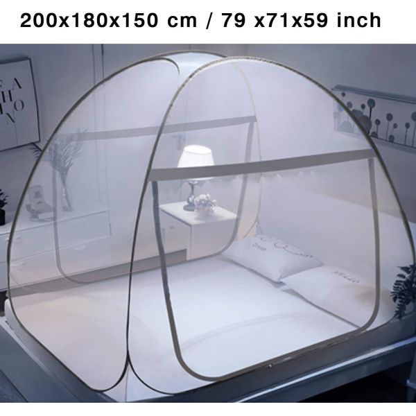 Quality Outdoor Summer Portable Double Door Bed Canopy Folded Design Mosquito Net Tent for sale