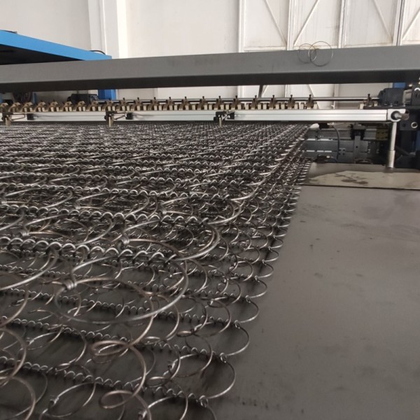 Quality 55pcs Per Min Automatic Spring Mattress Machine For 80-180mm Bed Nets for sale