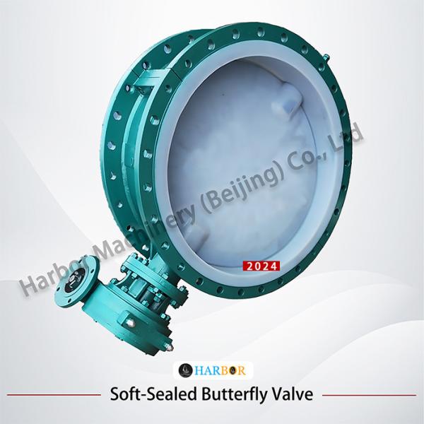 Quality Cast Steel Turbine Fully PTFE-Lined Flanged Butterfly Valve D341F46-16C for for sale