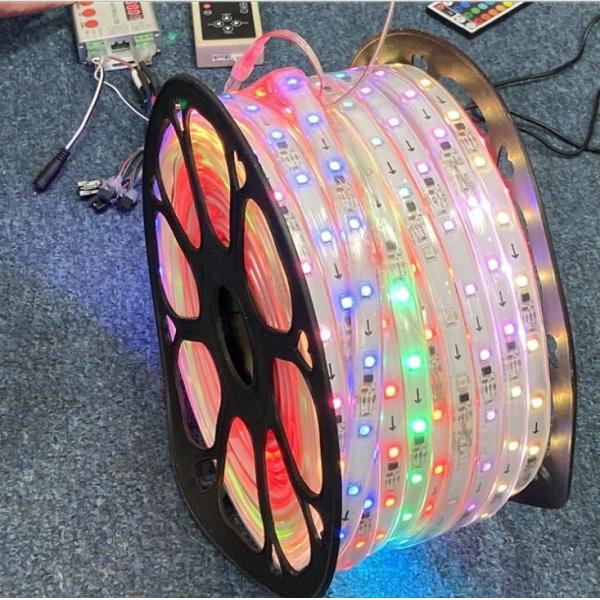 Quality 50m roll Christmas light strip DC24v SMD5050 LED strip RGB led light WIFI smart for sale