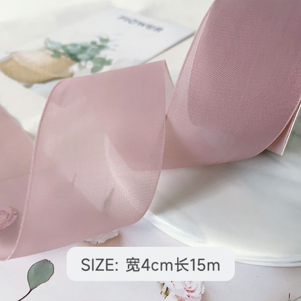 Quality High Density Polyester Organza Ribbon 40mm For Luxury Gift Packing for sale