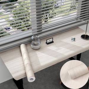 Quality Self-Adhesive PVC Wood Grain Wallpaper Waterproof Brown for sale