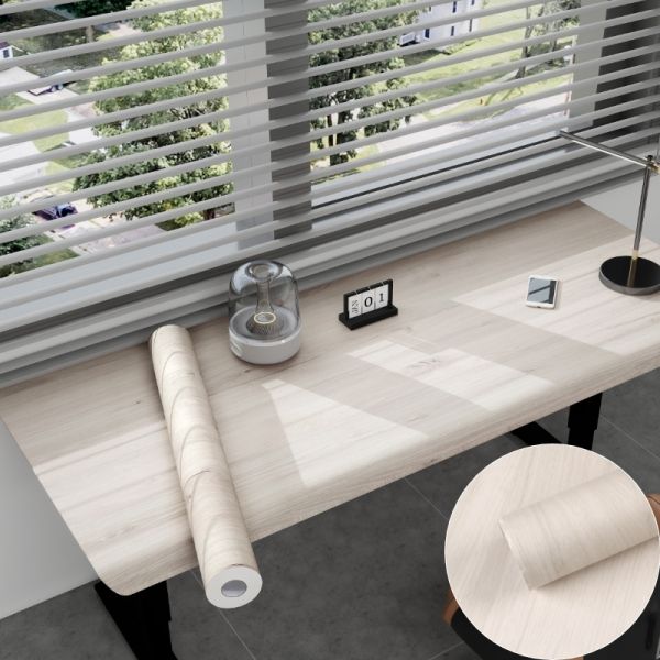 Quality Self-Adhesive PVC Wood Grain Wallpaper Waterproof Brown for sale
