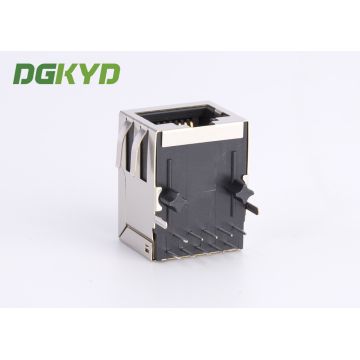 Quality 1000BASE Ethernet Cable Cat6 RJ45 connector Modular Jack with PBT Black Housing for sale