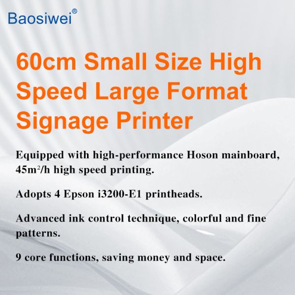 Quality 60cm Small Size High Speed Large Format Signage Printer for sale