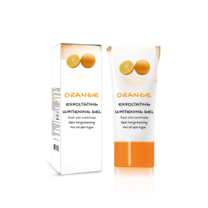 Quality OEM ODM natural pure organic orange exfoliating whitening gel, containing for sale