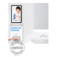Quality Advertising Wifi Digital Signage Android Touch Screen Hand Sanitizer Kiosk for sale